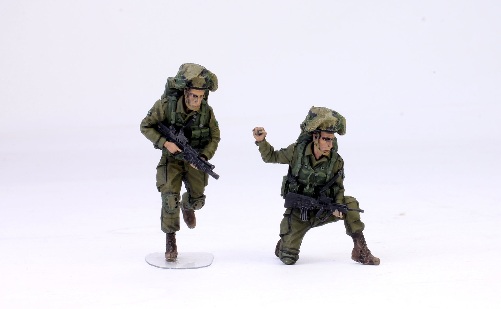Israeli IDF Team In Fight (02 figures), 1/35 Scaled Ratio, Modern War ...
