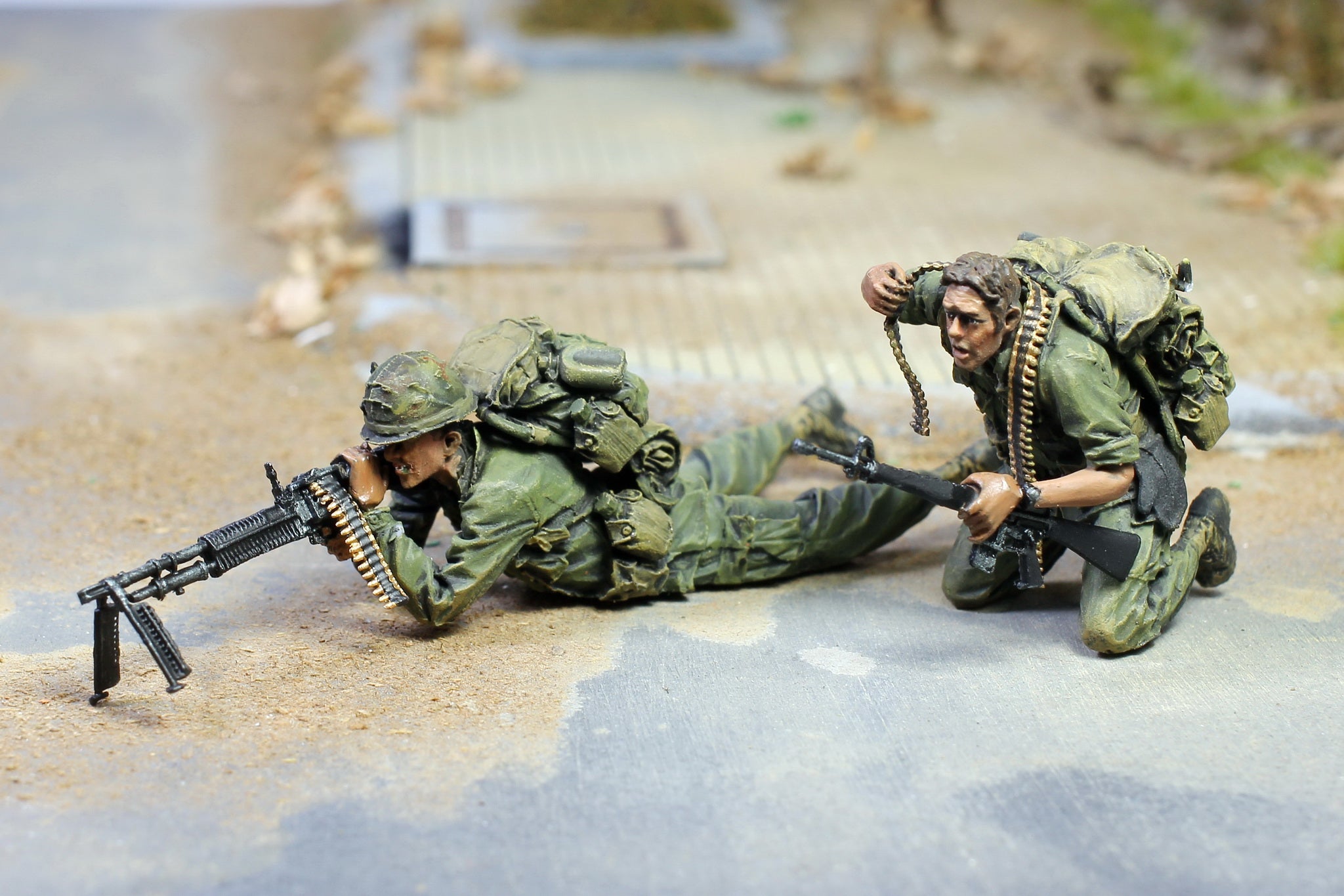 ProPainted Set 02 US Army Soldiers Of The Machine Gun team, Vietnam Wa ...