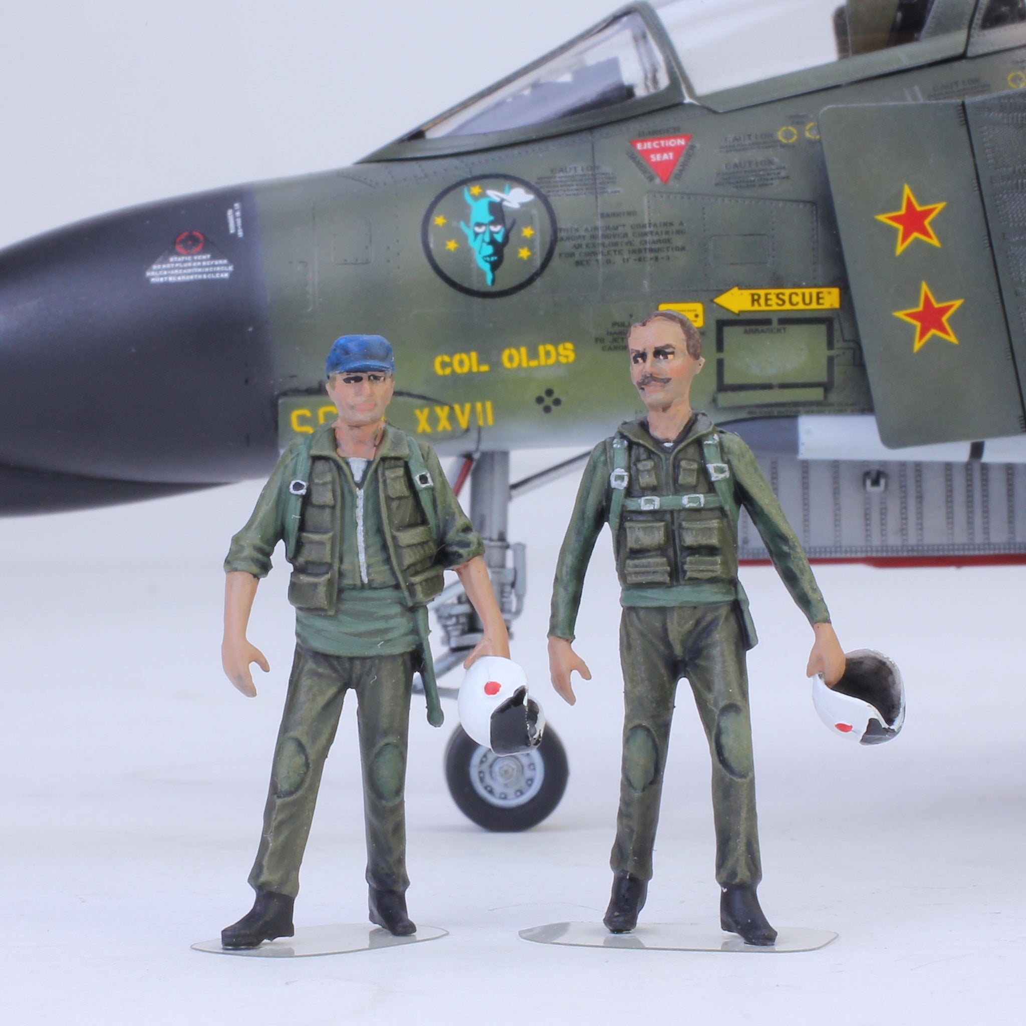 Set 02 US Pilots vietnam war, 1/48 Scaled Ratio – ProBuiltModel