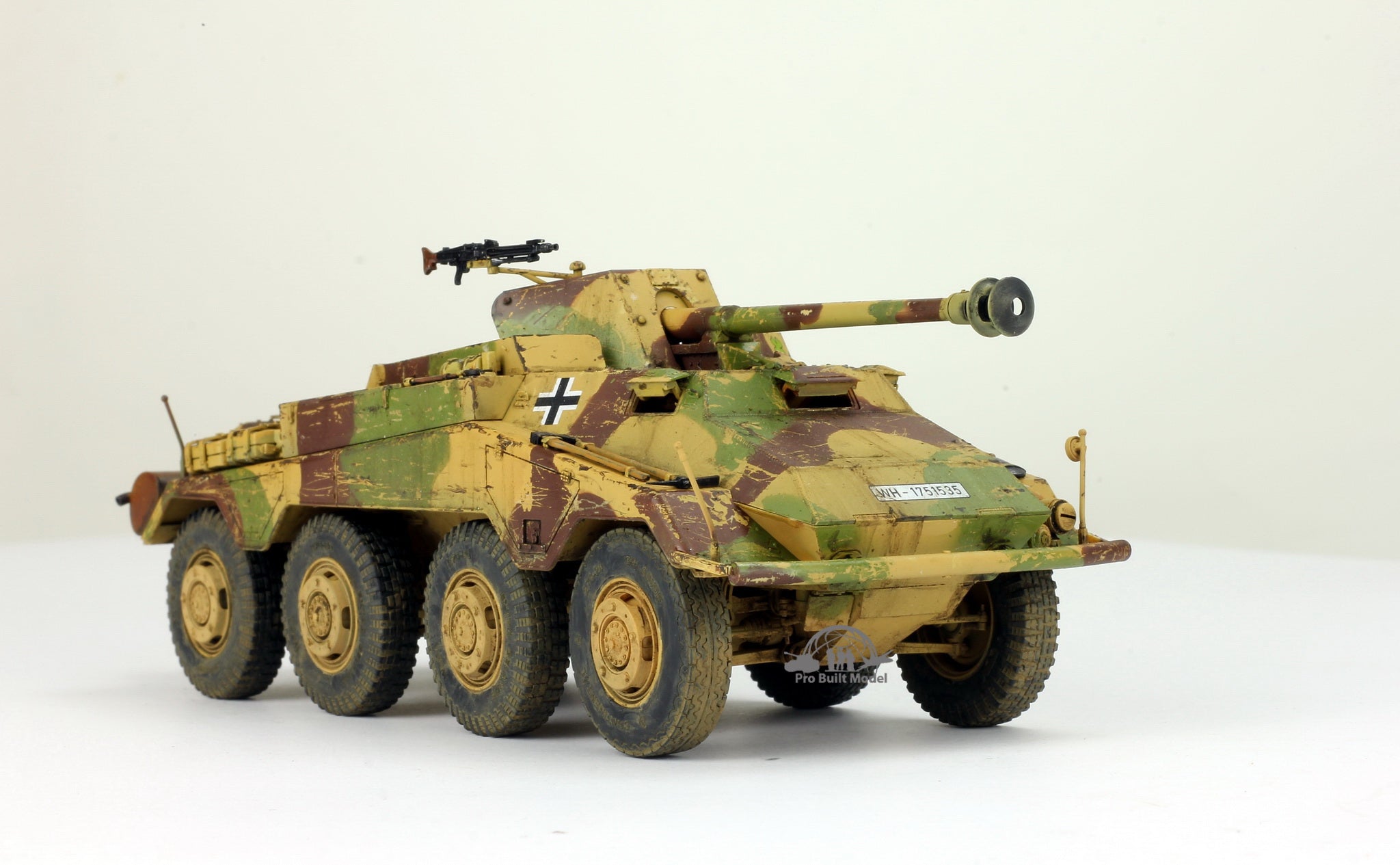 1/35 ProBuilt Model German Sd.Kfz.234/4 “Pakwagen” Armored Car w/Full ...