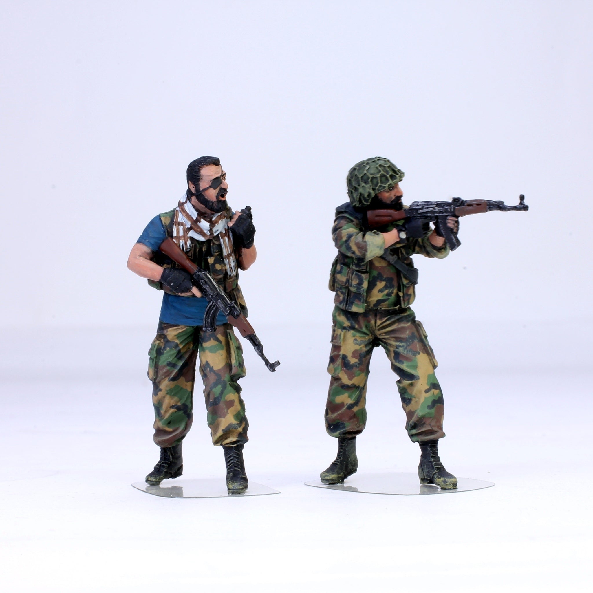 Set 02 Pro-Painted Middle East Fighters (Syrian Army Leader and soldie ...