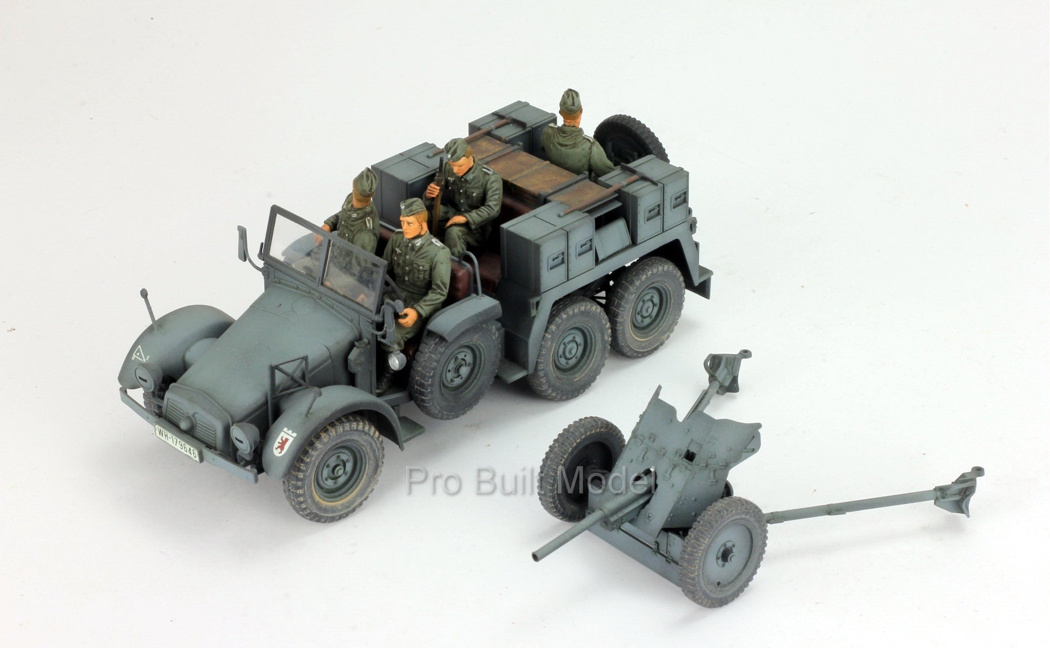 1/35 ProBuilt German Krupp Protze Kfz.69 Truck with Pak 36 & Crew – WW2 ...