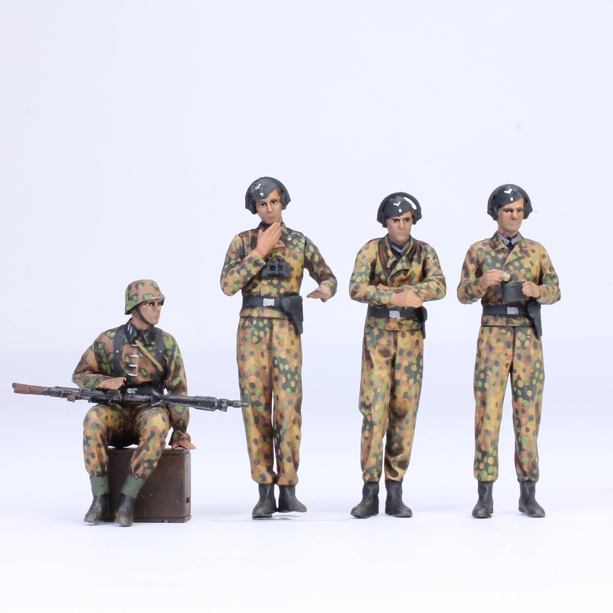 Set 04 ProPainted German SS Tank crews (Tiger, Panther, Panzer) WW2 ...