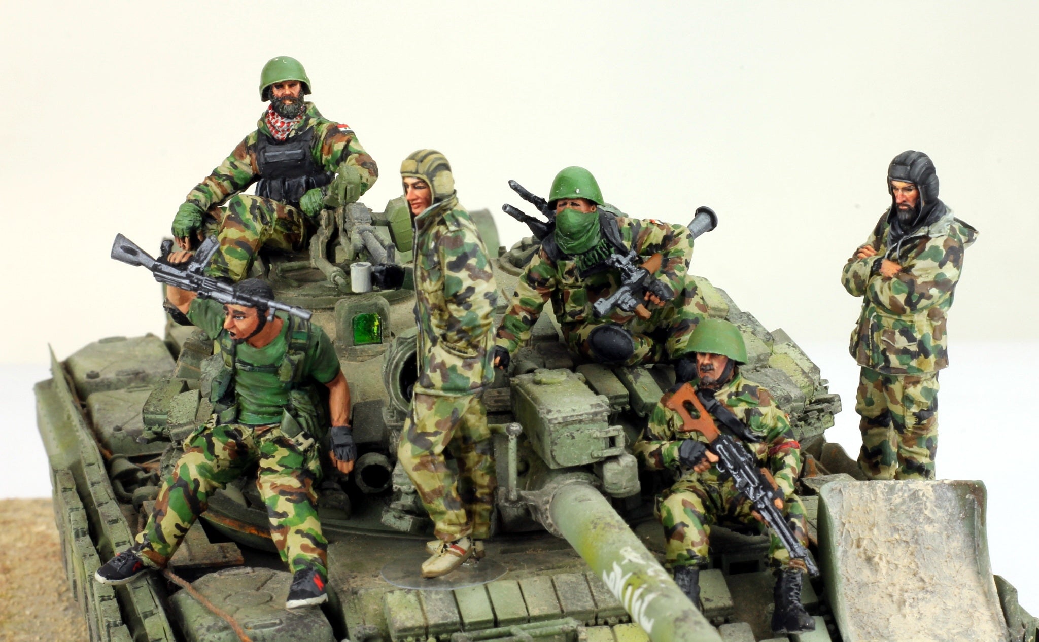 1:35 ProPainted Handcrafted Syrian Warrior Figures Set (6 Figures) – P ...