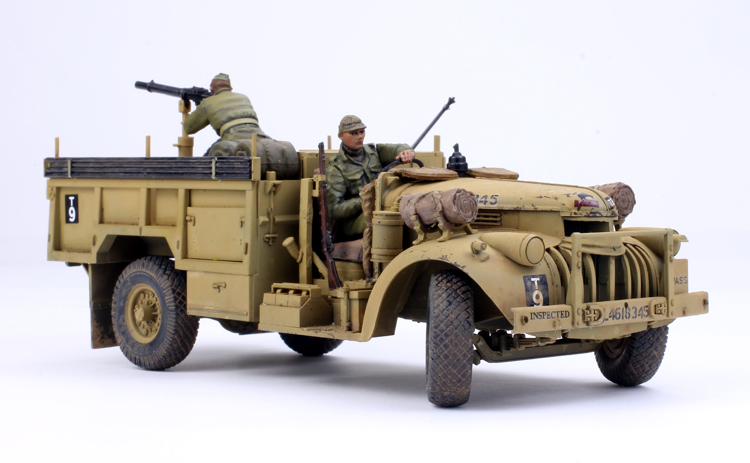 British LRDG Command Car 30cwt Truck & 2 crews in WW2, 1/35 Scaled Rat ...