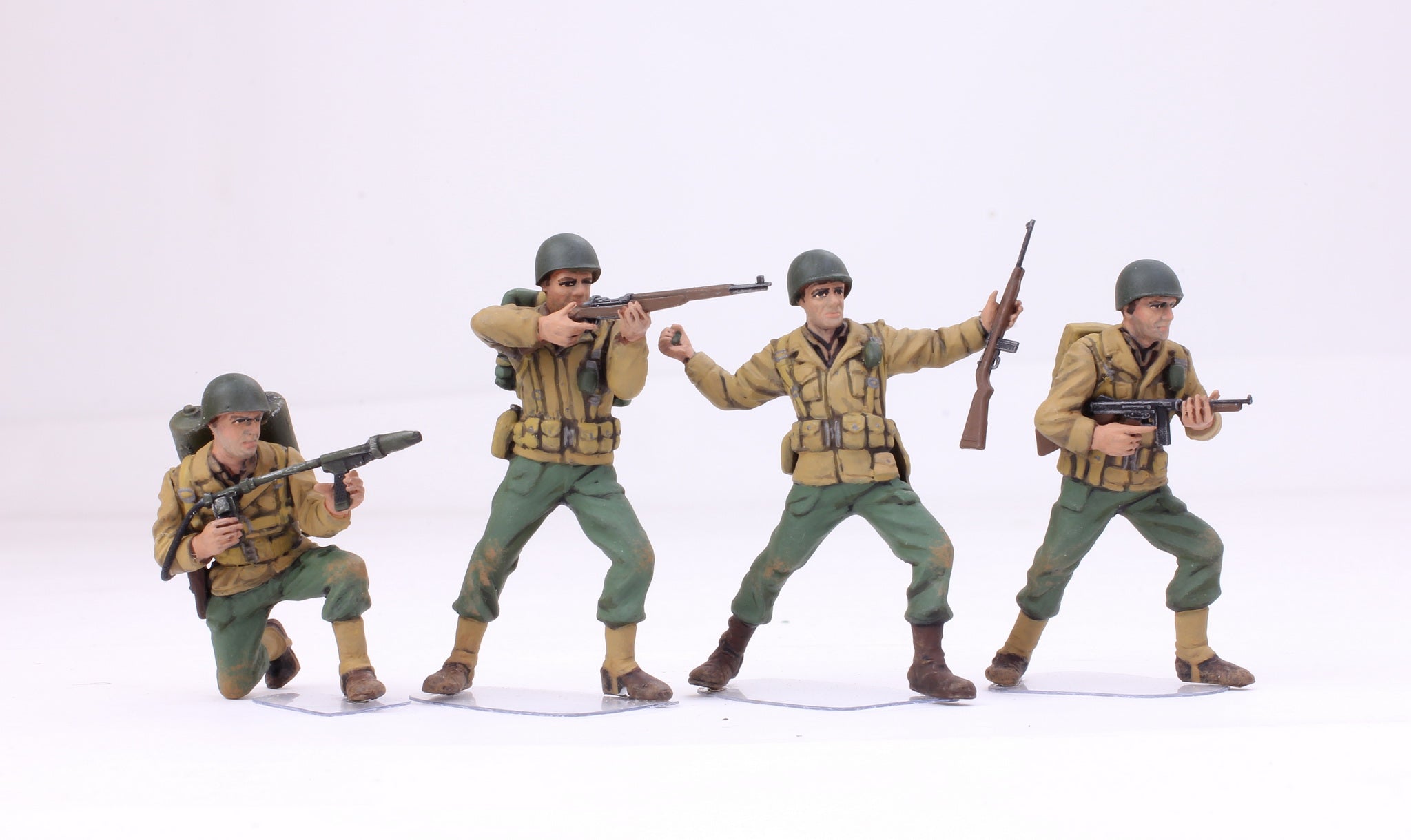 US Infantry Battle, European 1944 (04 figures), 1/35 Scaled Ratio, Wor ...