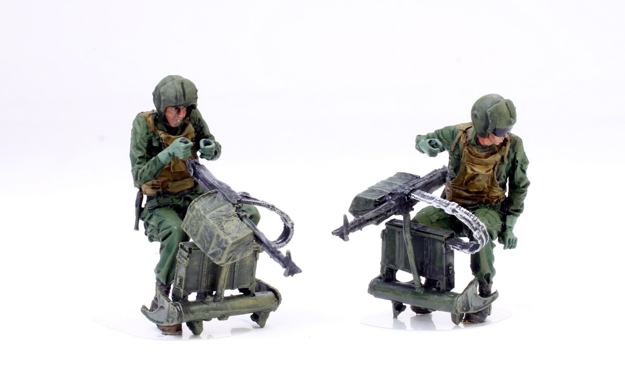 Set 02 US Helicopter Gunner Crews /w Mini Guns sets (UH-1 Huey) Vietna ...