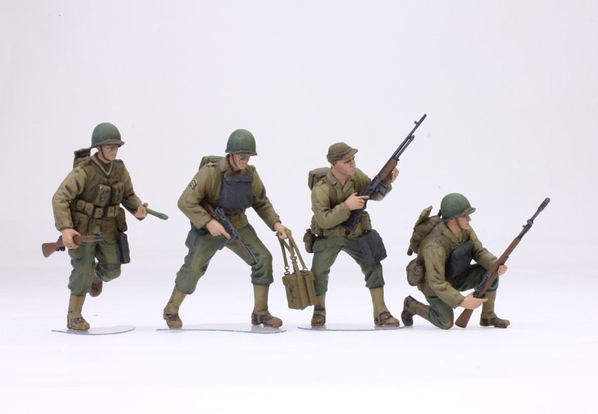 U.S. Rangers Normandy 1944 (04 figures), 1/35 Scaled Ratio, World War ...