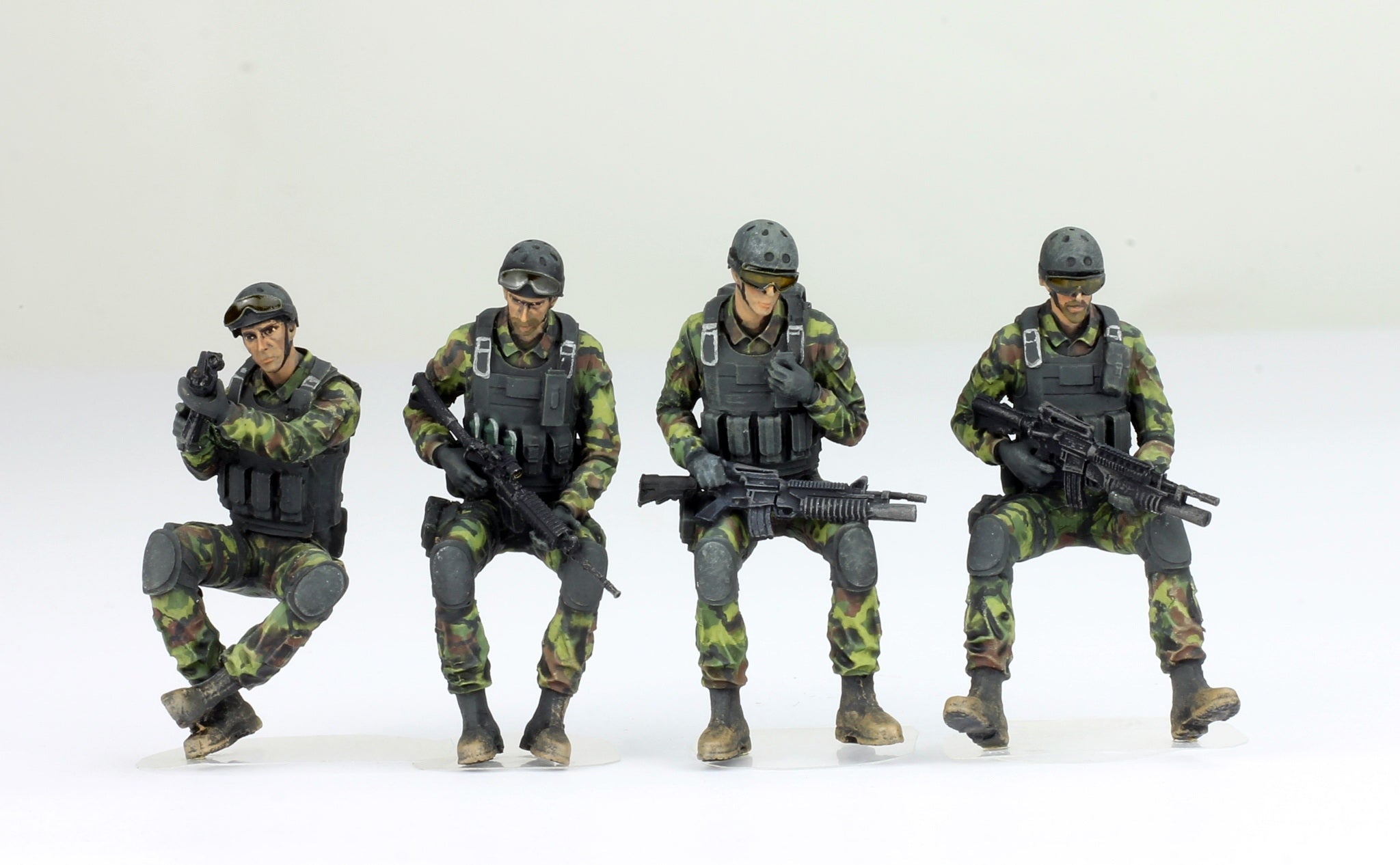 1:35 ProPainted US Delta Force Helicopter Riders – Set of 4 – ProBuiltModel
