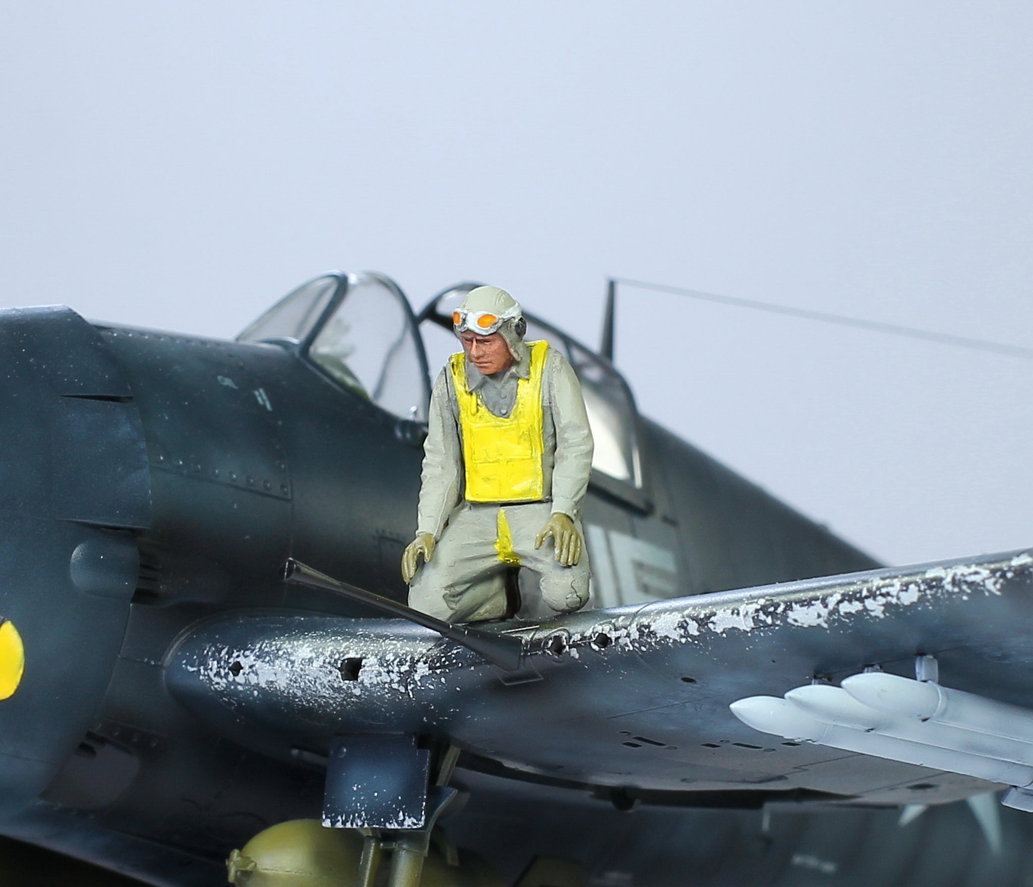 WWII US Navy Pilot (No.4), 1/48 Scaled Ratio, World War II – ProBuiltModel