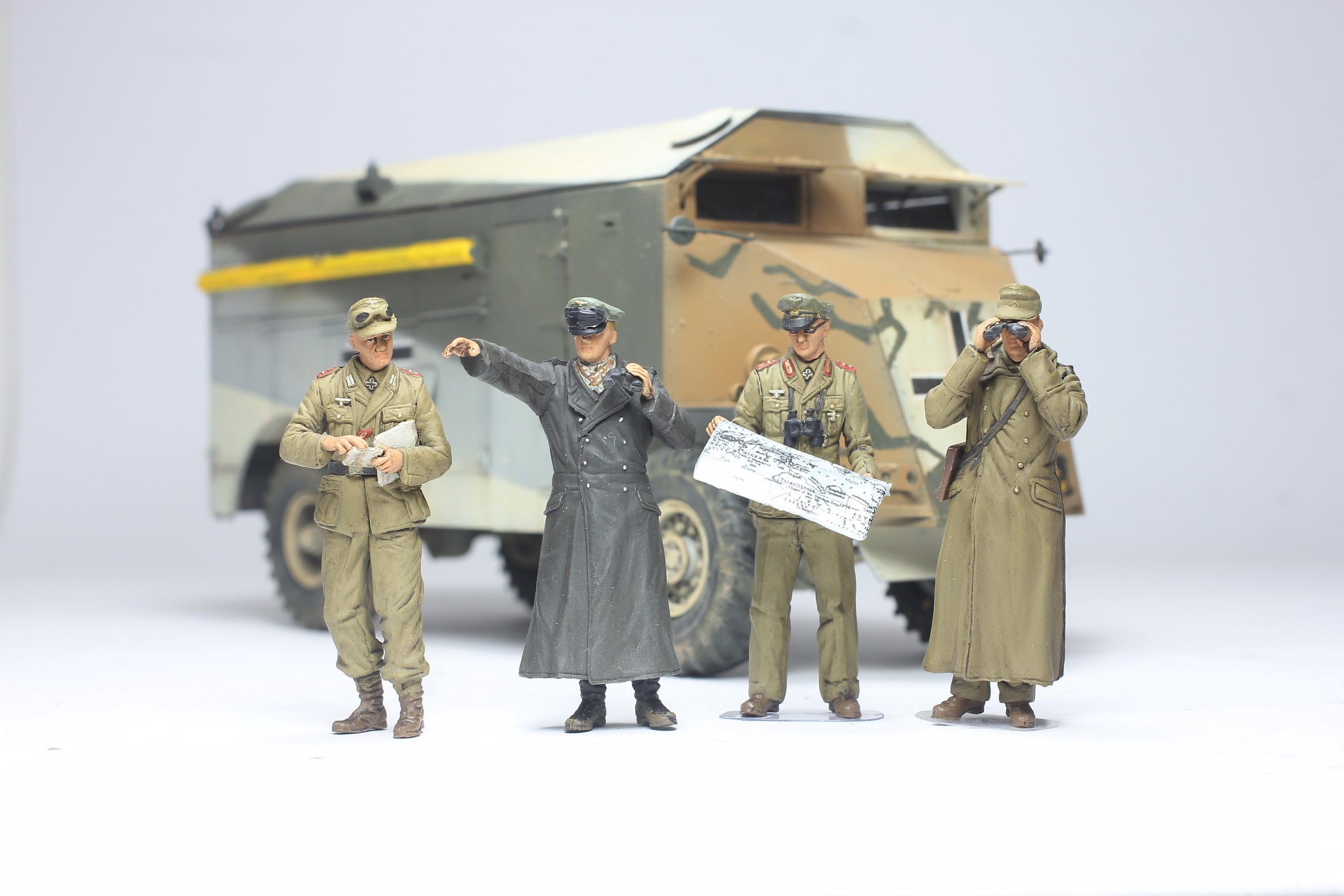 Rommel and Staffs North Africa 1942, 1/35 Scaled Ratio, World War 2 ...