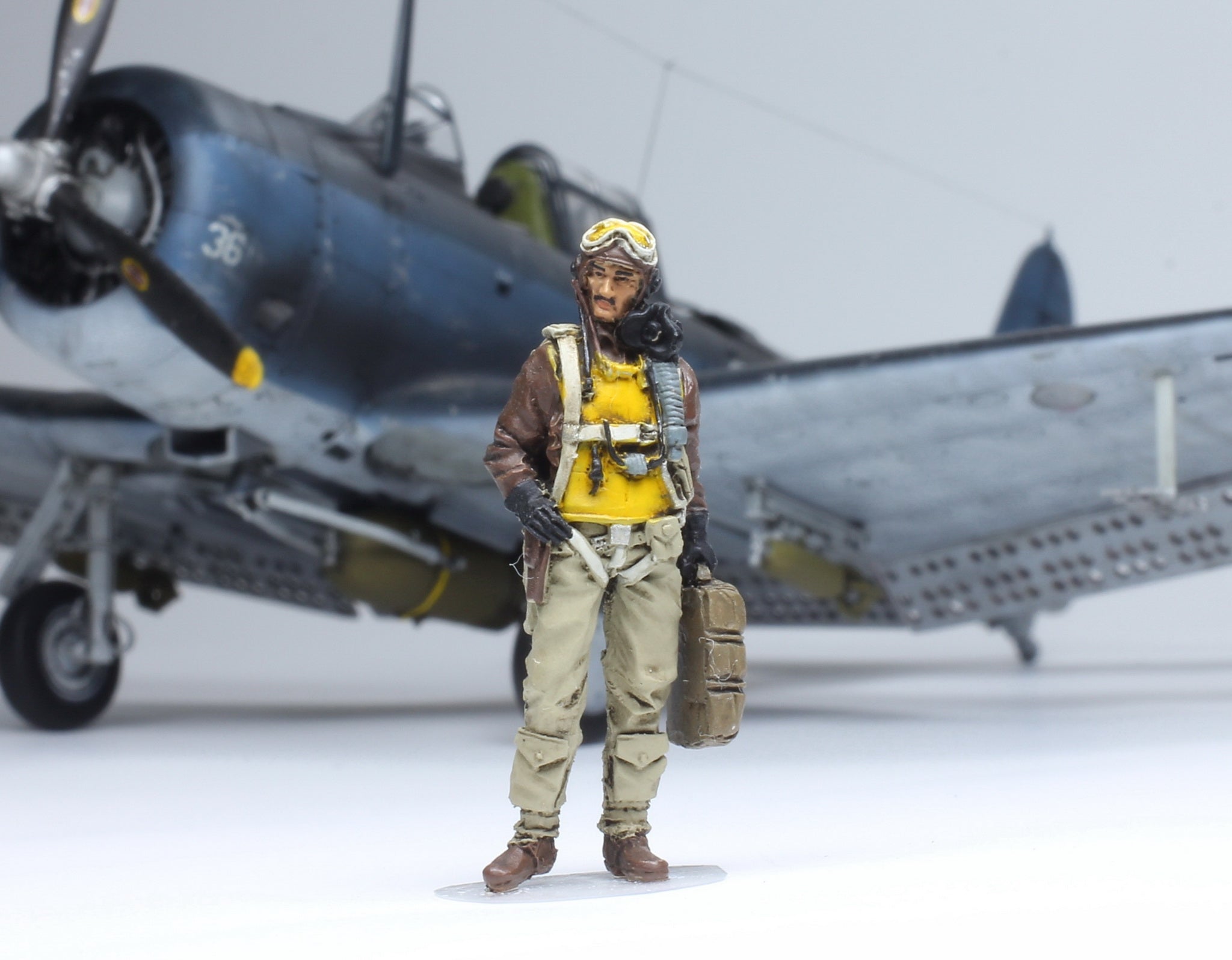 US Navy Pilots (01 figure), 1/48 Scaled Ratio, World War II – ProBuiltModel