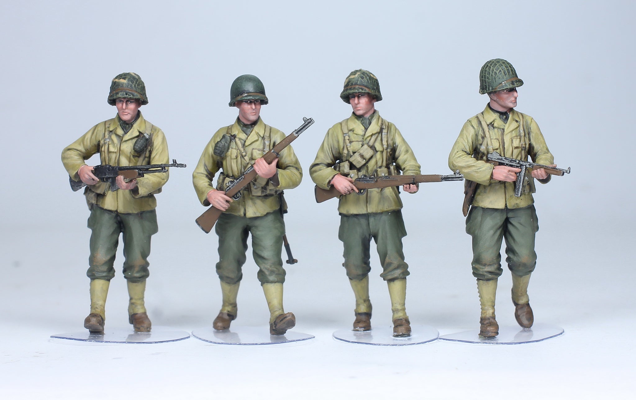 US Infantry European (04 figures), 1/35 Scaled Ratio, World War 2 ...