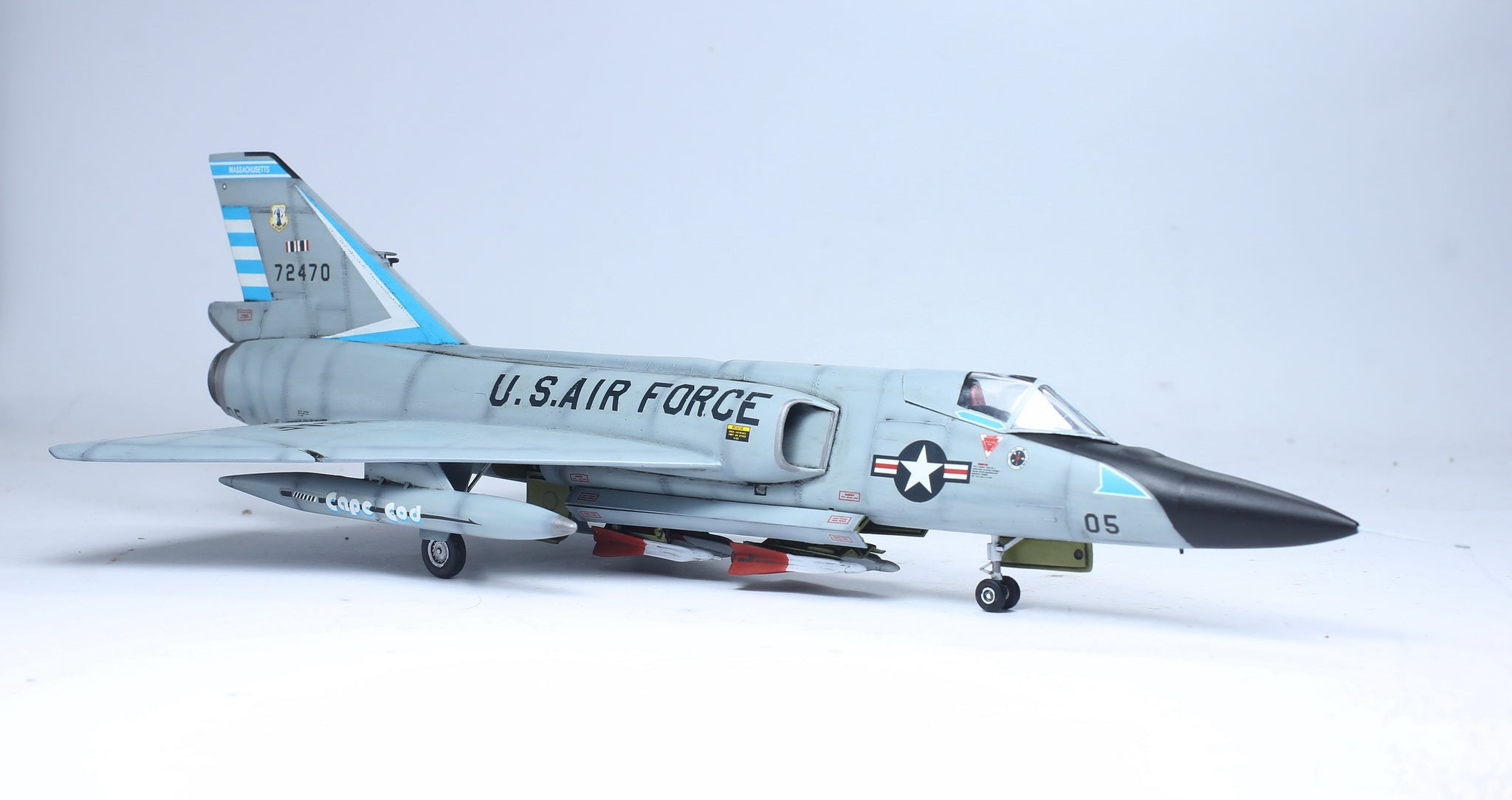 USAF F-106A Delta Dart Vietnam war - 1/72 Scaled Ratio - Made by Haseg ...