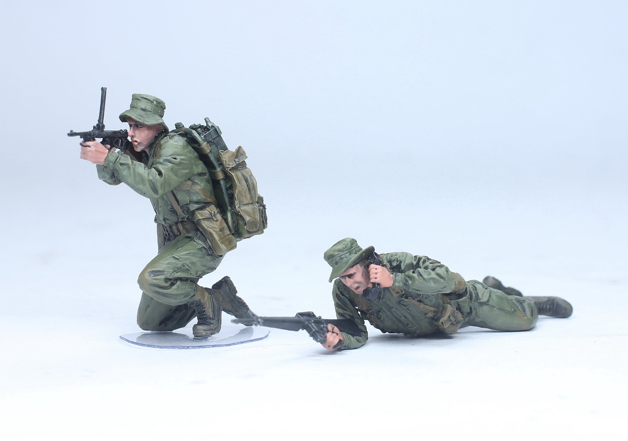 RAR Infantry in close fight (02 figures), Vietnam war, 1/35 Scaled Rat ...