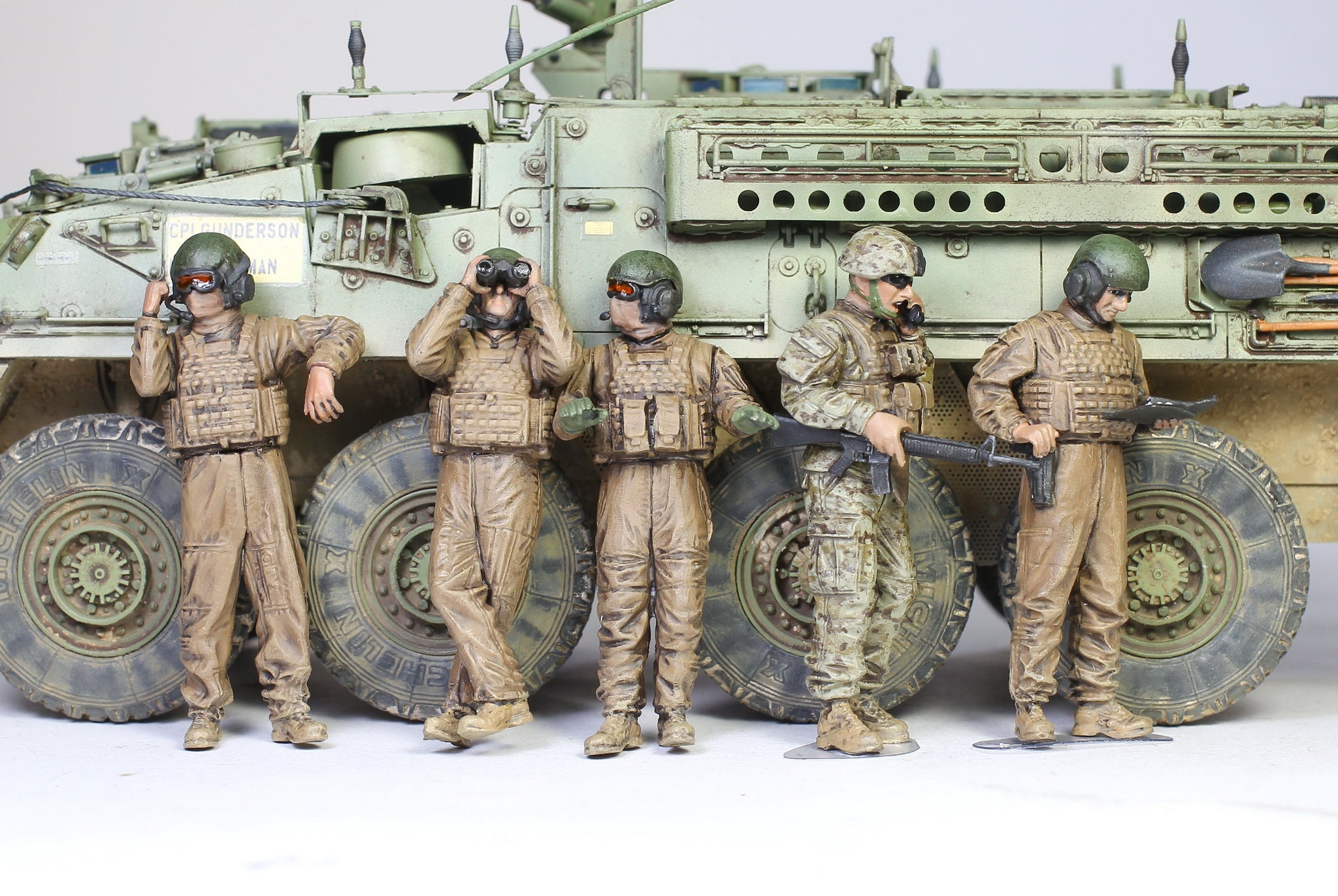 Modern USMC Tank Crews (05 figures), 1/35, Modern War – ProBuiltModel